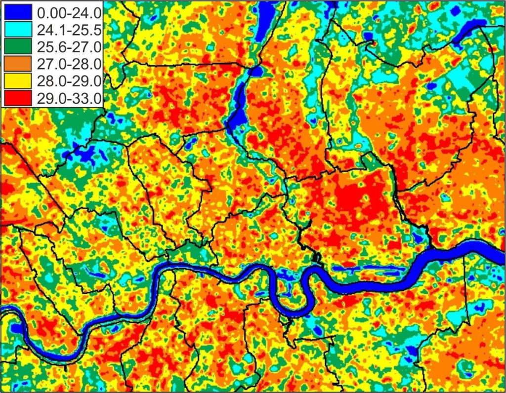 Remote Sensing of London’s Urban Heat Island - Hexagon Safety ...